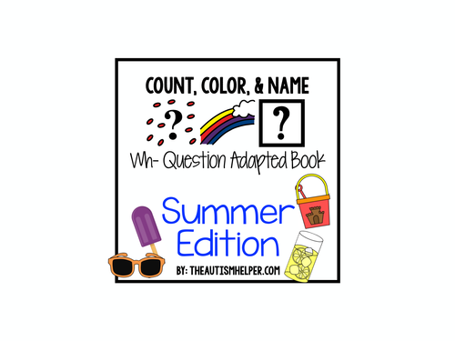 How Many? What Color? What? Adapted Book {SUMMER} | Teaching Resources