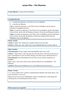 The Three Jewels - The Dhamma | Teaching Resources