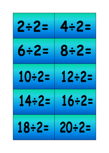 Snakes and Ladders division (by 2-10) | Teaching Resources