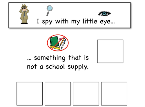 I Spy - Non-Examples {an adapted book for children with autism ...