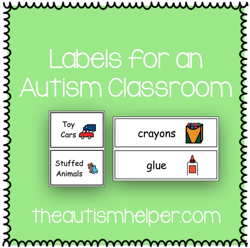Labels for an Autism Classroom | Teaching Resources