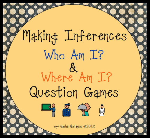 Make Some Inferences! 2 Flashcard Games for Who am I? & Where am I ...