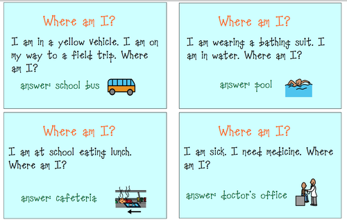 Make Some Inferences! 2 Flashcard Games for Who am I? & Where am I ...