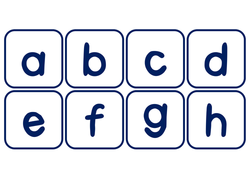 ALPHABET FLASHCARDS POSTERS WORKSHEETS LETTERS ABC BOYS BLUE ENGLISH ...