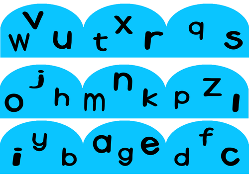 ALPHABET FLASHCARDS POSTERS WORKSHEETS LETTERS ABC BOYS BLUE ENGLISH ...