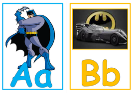 ALPHABET FLASHCARDS POSTERS WORKSHEETS LETTERS ABC BOYS BLUE ENGLISH ...