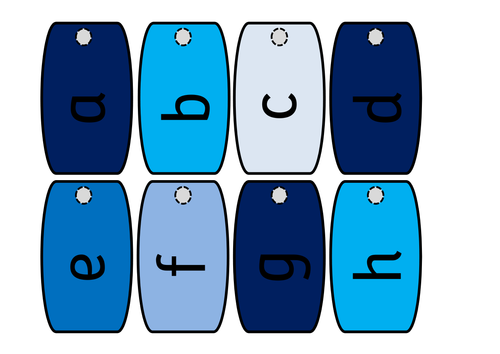 ALPHABET FLASHCARDS POSTERS WORKSHEETS LETTERS ABC BOYS BLUE ENGLISH ...