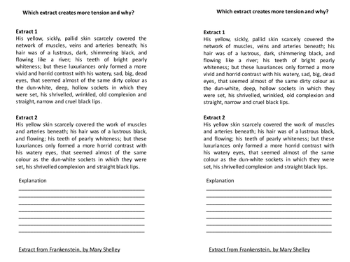 KS3 English Gothic Writing Resources | Teaching Resources