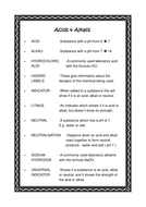 Science Word Bank Glossaries | Teaching Resources