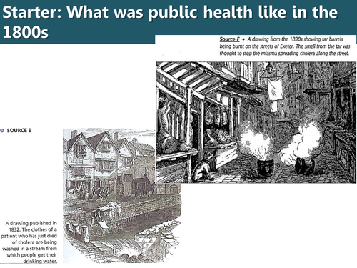 AQA GCSE 9-1 Health in the 1800s | Teaching Resources