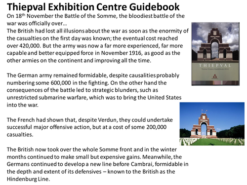 Battle of the Somme - Learning curve or slaughter? | Teaching Resources