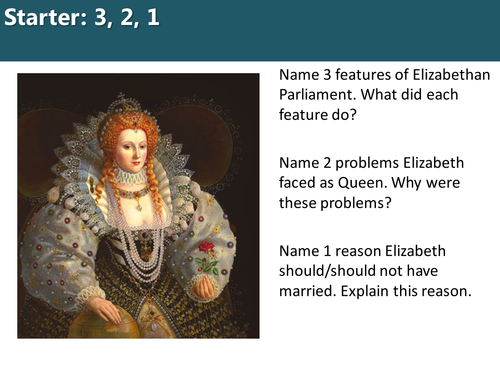 GCSE 9-1 AQA Elizabethan England | Teaching Resources