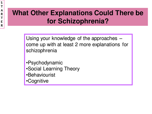 New AQA A2 (2015-2016) Schizophrenia - Lesson 5 Psychological ...