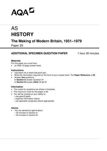 AQA Making of Modern Britain AS Level | Teaching Resources AQA Making of Modern Britain AS Level | Teaching Resources