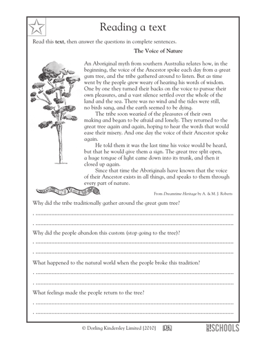 Comprehension Practice with answers | Teaching Resources