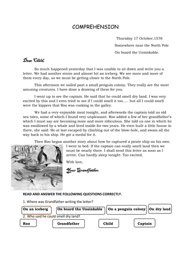 Comprehension Practice | Teaching Resources