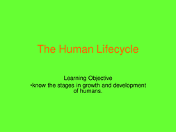 KS1 Human life cycle and growing up by Mandem2014 - Teaching Resources ...