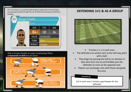 Football Skill Cards and AfL - FIFA 16 Background | Teaching Resources