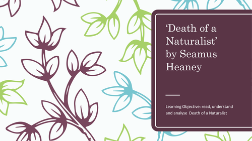 Death of a Naturalist by saragh-uk - Teaching Resources - TES