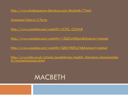 Macbeth GCSE Unit | Teaching Resources