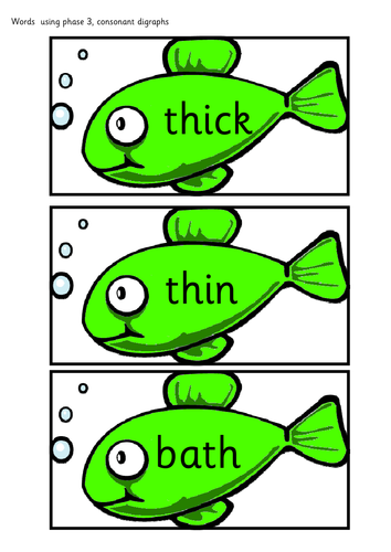 Phonics-Letters and Sounds, Phase 3, Consonant Digraphs. | Teaching ...