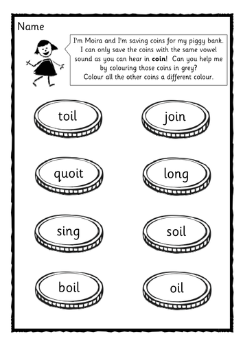 Phonics - Letters and Sounds, Phase 3 Vowel Graphemes ar, or, ur, ow ...
