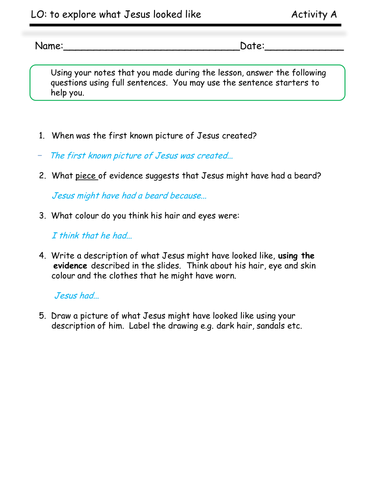 What did Jesus look like? | Teaching Resources