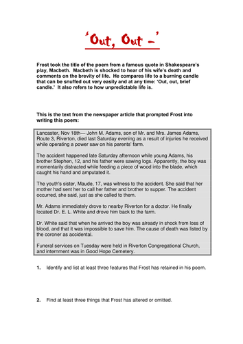 Robert Frost Poetry Resources | Teaching Resources