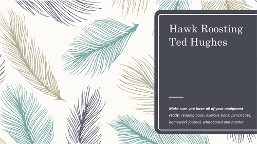 Hawk Roosting Ted Hughes | Teaching Resources