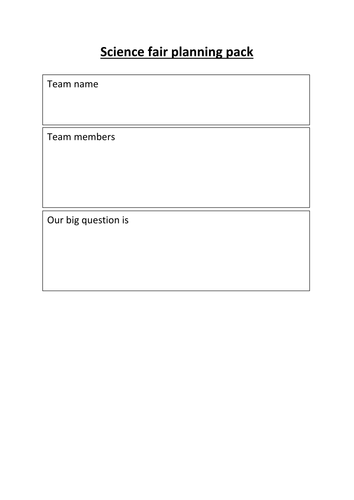 Science fair teacher resource pack | Teaching Resources