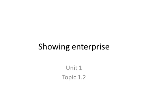 Showing Enterprise GCSE Business Studies bundle | Teaching Resources