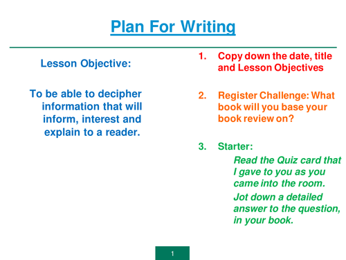 Writing a Book Review - 3 complete lessons that deconstruct reviews and ...