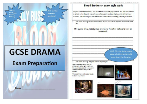 GCSE Drama - Blood Brothers exam, revision and guidance for new 9-1 OCR ...
