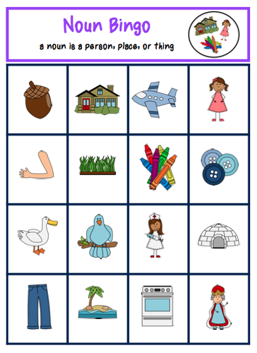 Noun Bingo | Teaching Resources
