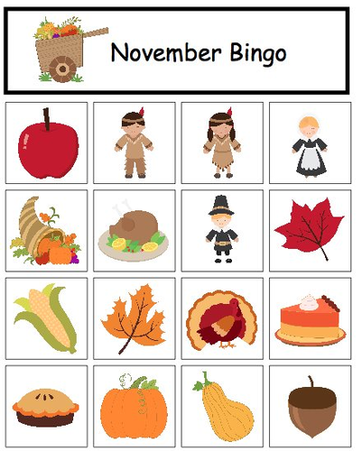November Bingo Game! | Teaching Resources