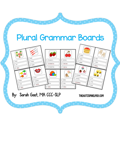 Plural Grammar Boards | Teaching Resources