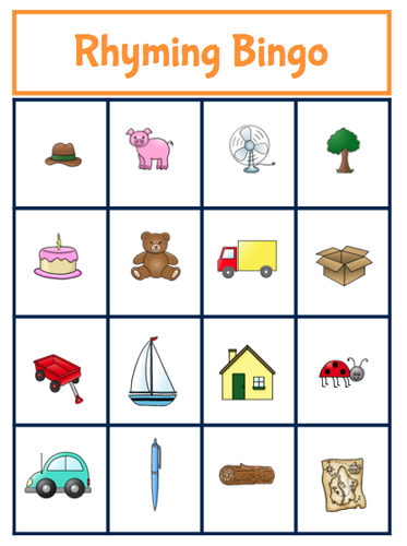 Rhyming Bingo | Teaching Resources
