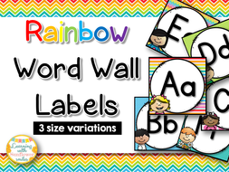 Word Wall Labels - Rainbow | Teaching Resources