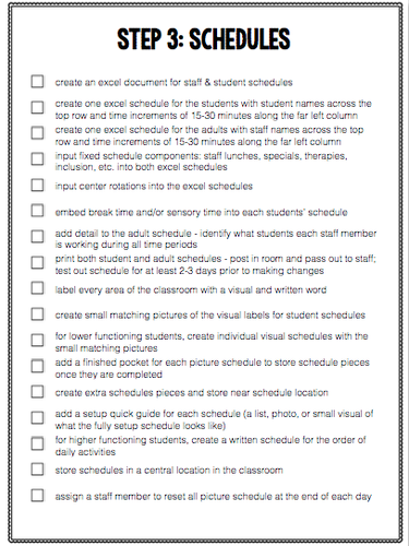 Seven Steps for Setting Up a Stellar Autism Room {CHECKLIST} | Teaching ... Seven Steps for Setting Up a Stellar Autism Room {CHECKLIST} | Teaching ...