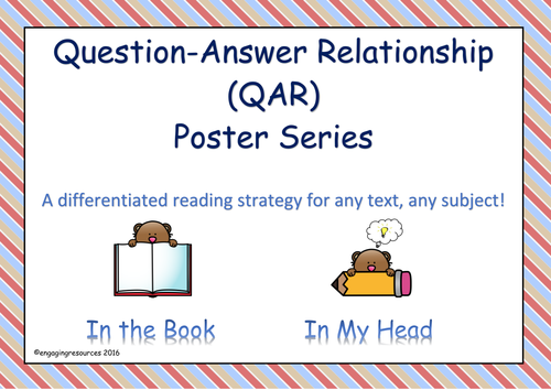 Question-Answer Relationship – Reading Strategy by engagingresources ...