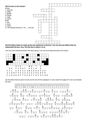 Puzzles for Chapter 1 Stimmt GCSE Higher | Teaching Resources