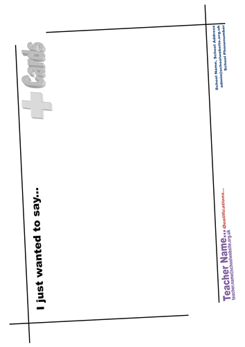 Positive Parent Feedback Card | Teaching Resources