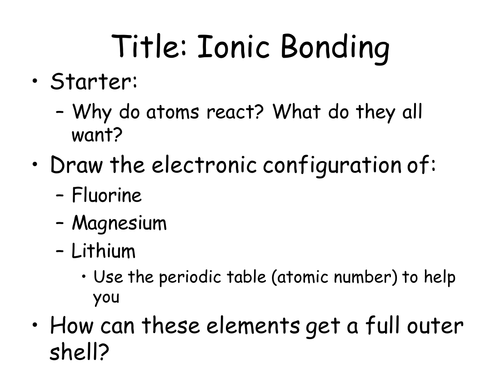 Atomic Structure and Ionic Bonding KS3 and KS4 using chocolate biscuits ...