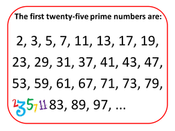 Prime Numbers Properties Maths Mastery Learning Reinforcement Revision ...