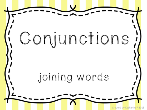 Conjunctions display poster by Katharine7 - Teaching Resources - TES