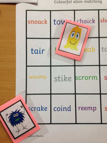 Make a row of 4 words game Year 1 Phonics split digraphs, compound ...