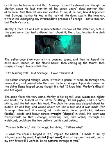 A Christmas Carol - Marley's Ghost | Teaching Resources