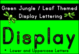 Jungle Leaf Themed Display Lettering | Teaching Resources