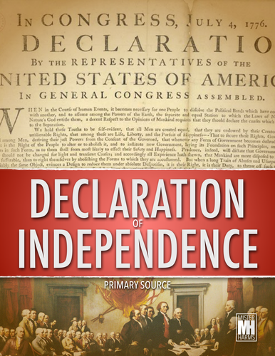 DECLARATION OF INDEPENDENCE: Primary Source Analysis | Teaching Resources