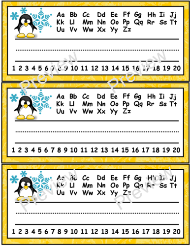 Penguin Theme Labels and More Classroom Decor | Teaching Resources